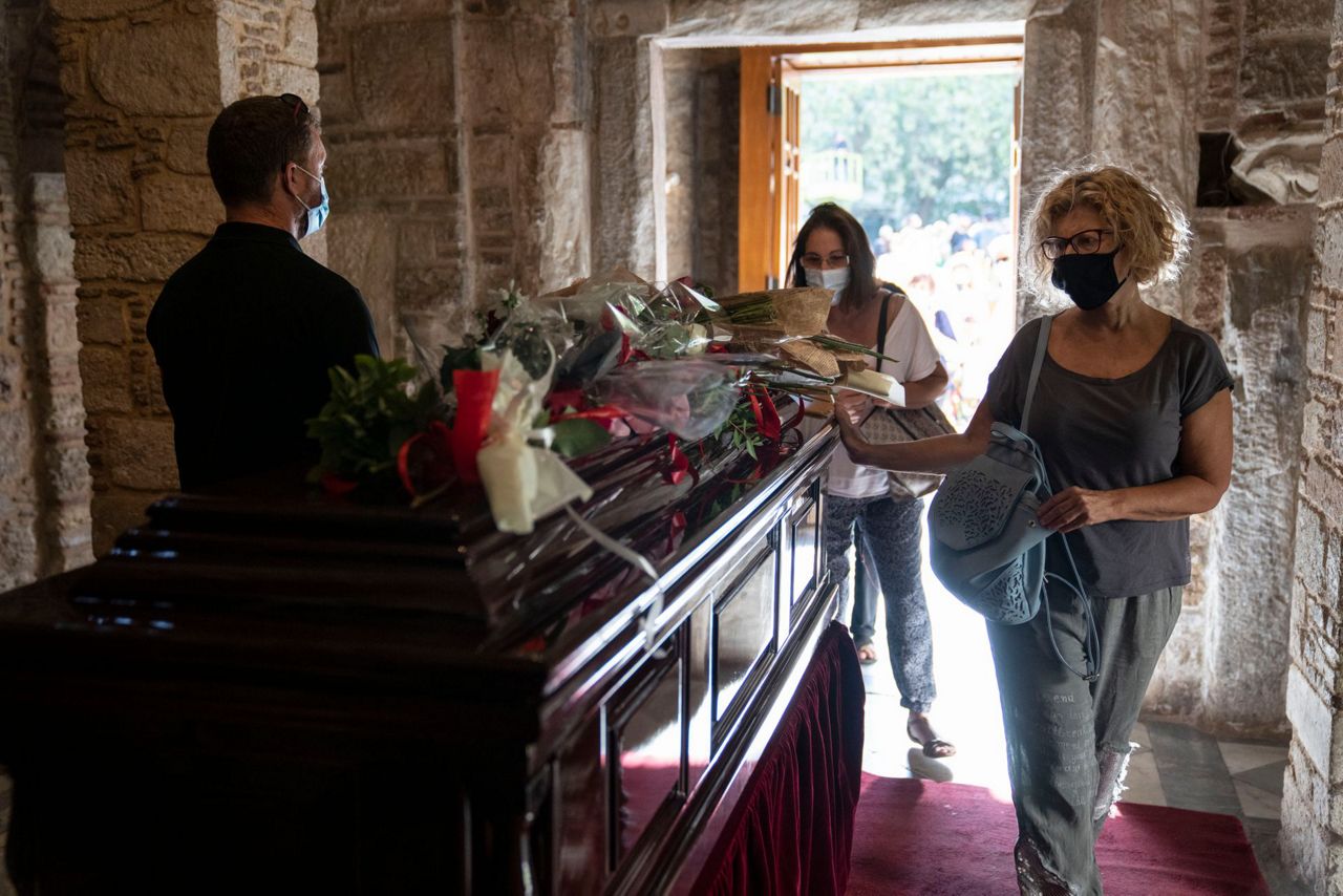 Body of Greek composer Theodorakis to lie in state