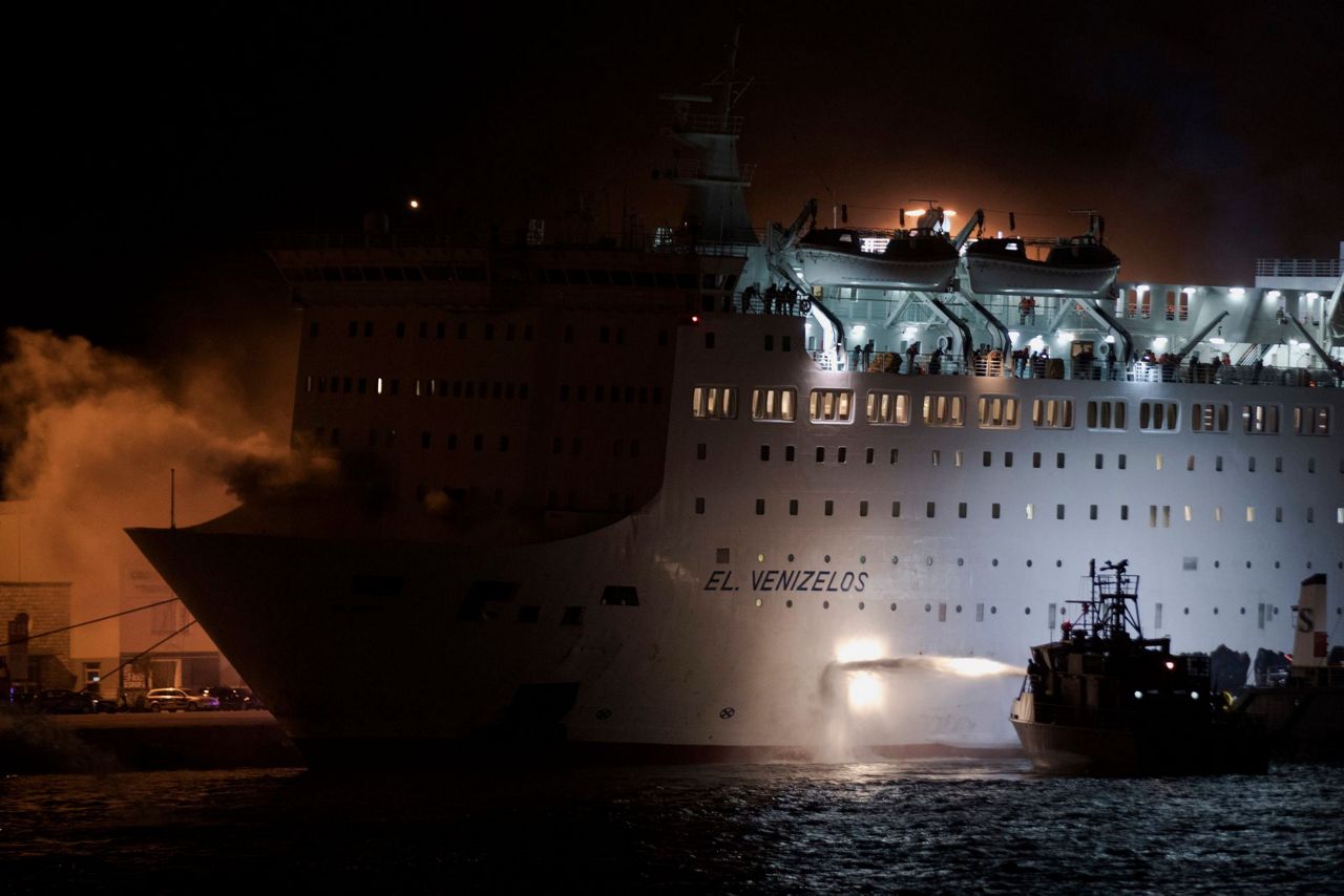 Greek ferry fire sends smoke billowing, but all aboard safe
