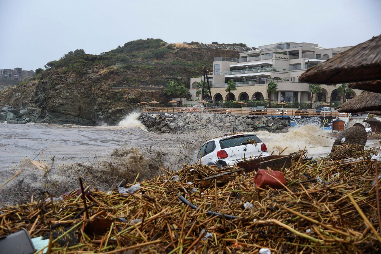 Man drowns as storms batter Greek island of Crete