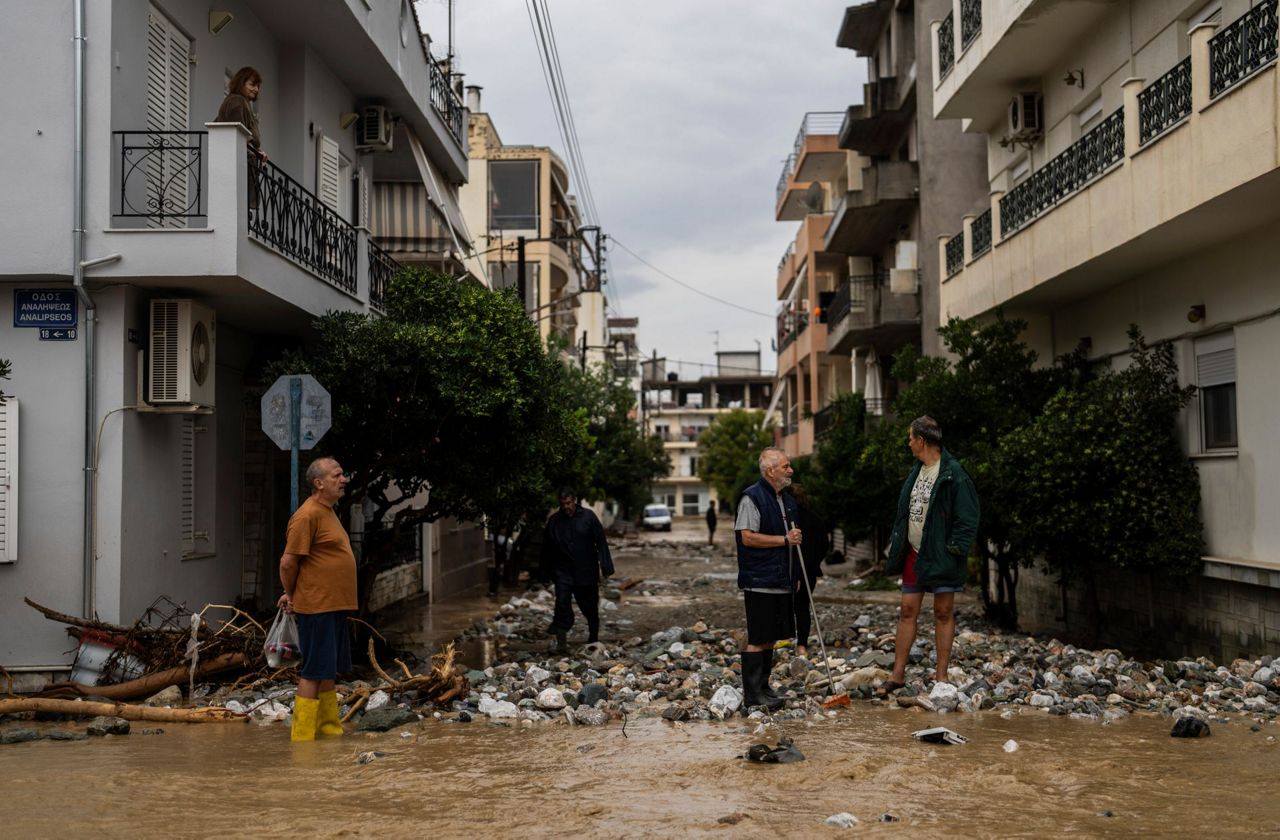 Storm Elias crashes into a Greek city, filling homes with mud and ...
