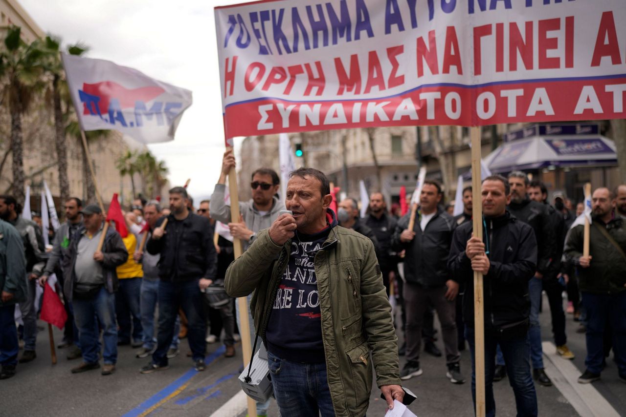 Greek unions stage general strike over rail deaths