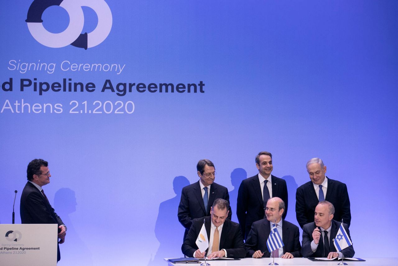 Leaders of Greece, Israel, Cyprus to sign gas pipeline deal