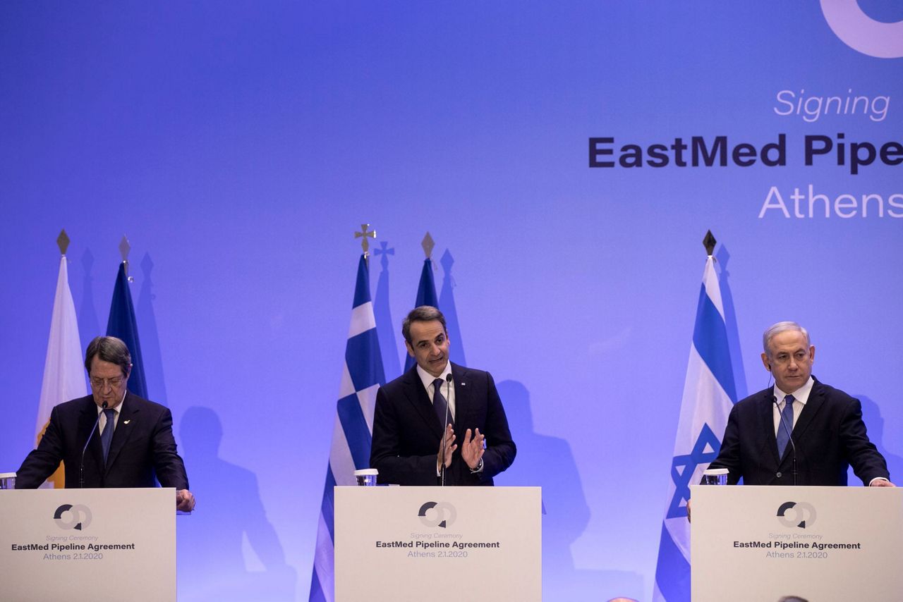 Leaders of Greece, Israel, Cyprus to sign gas pipeline deal