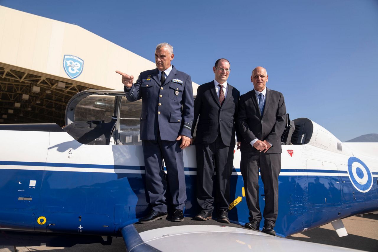 With eye on Turkey, Greece opens Israeli-built flight school