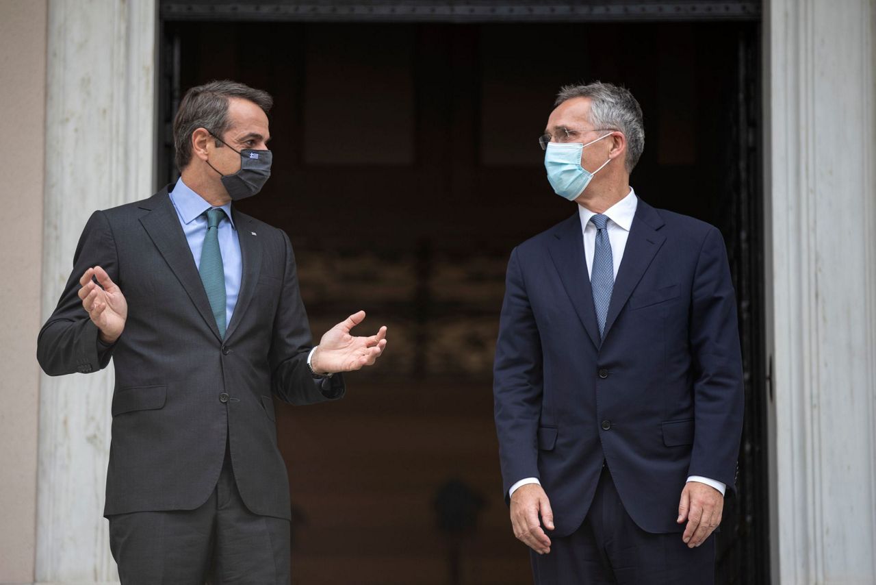 Greek premier meets with NATO chief over tension with Turkey