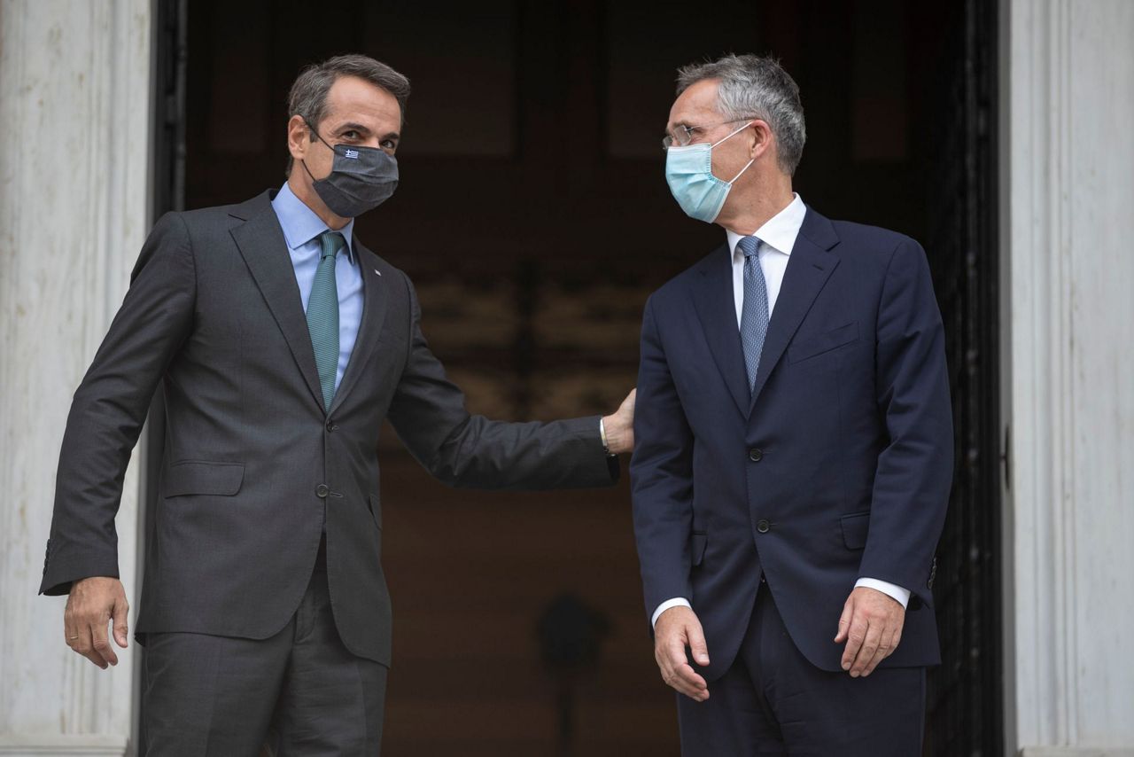 Greek premier meets with NATO chief over tension with Turkey