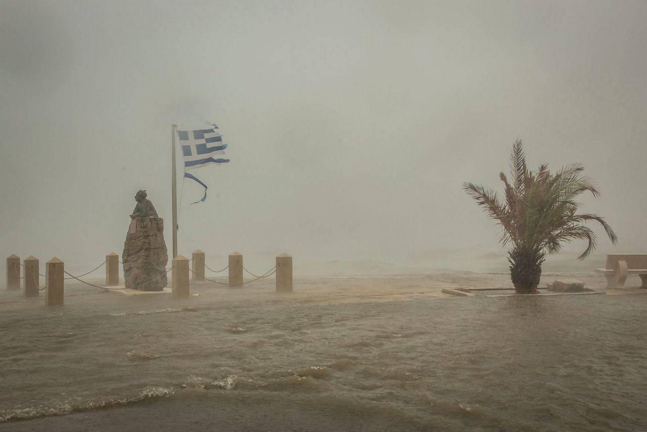 Tropical-like storm batters Greek islands, cause outages