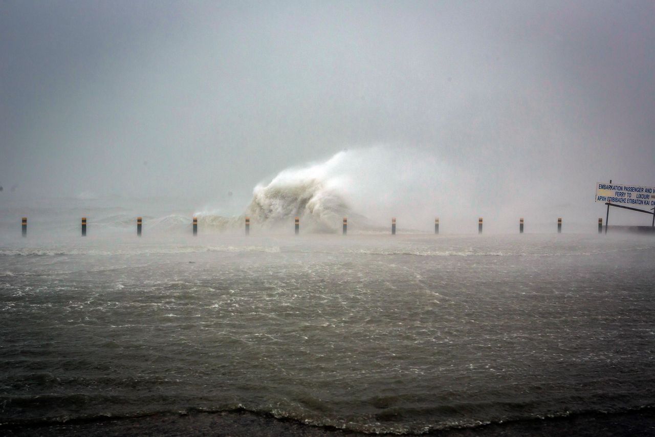 Tropical-like storm batters Greek islands, cause outages