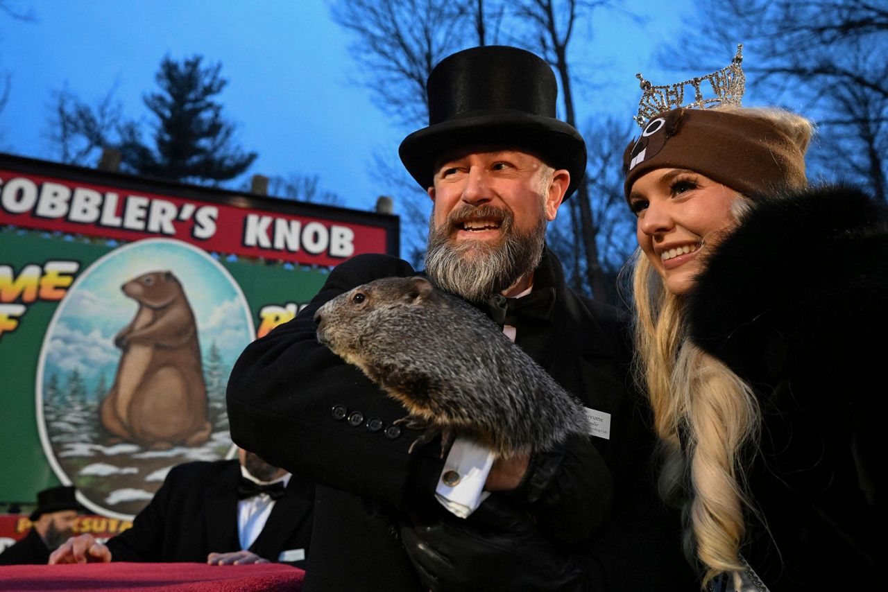 Punxsutawney Phil prepares to make his annual Groundhog Day winter ...