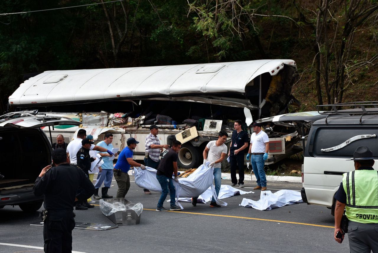 Guatemala bus crash kills at least 17 people