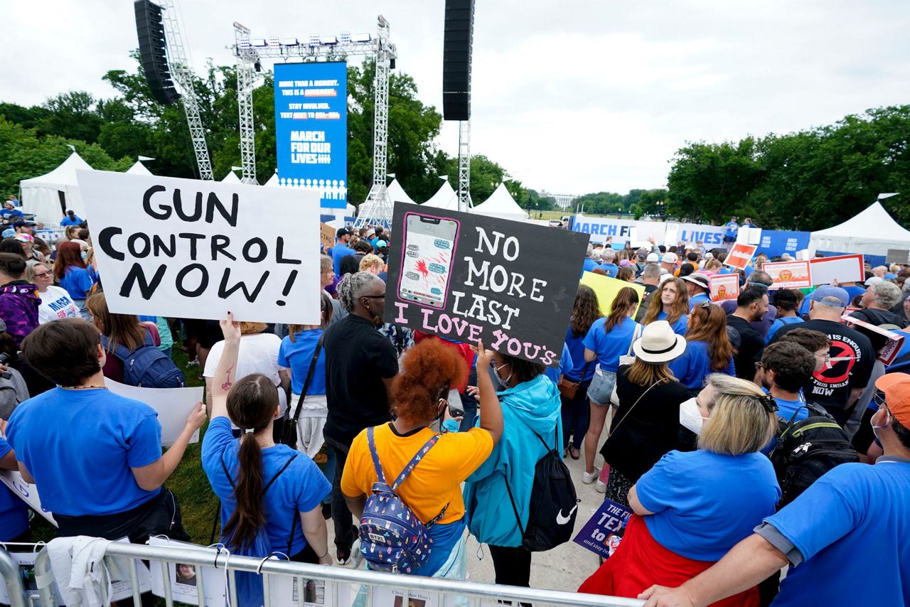Thousands rally for gun reform after surge in mass shootings