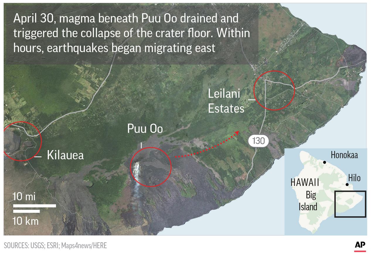 New lava fissure opens as Hawaii awaits explosive eruption