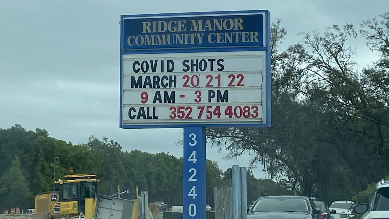 Hernando County Ridge Manor Community Center Pop-Up Vaccination Site