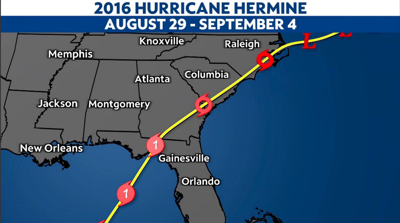 Hermine is back, the 'H' name from the 2016 season