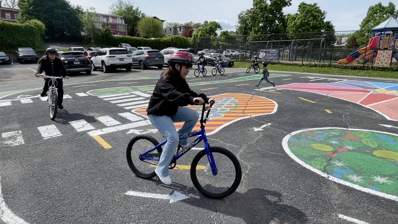 Teaching kids how to safely ride bikes