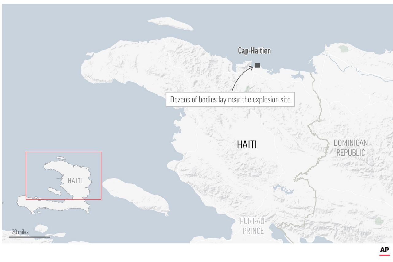 Official: Gasoline truck explodes in Haiti; dozens killed
