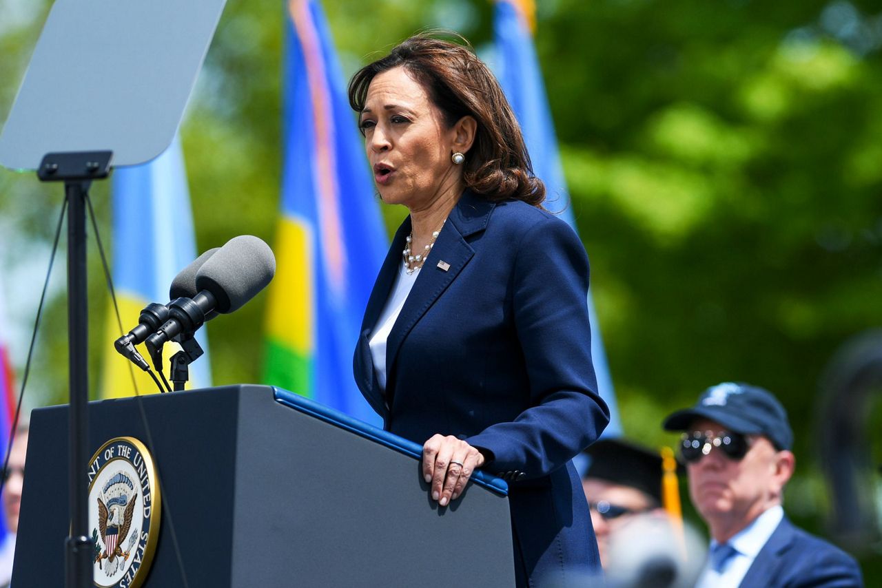 Harris to tell Coast Guard grads rule of law is under attack