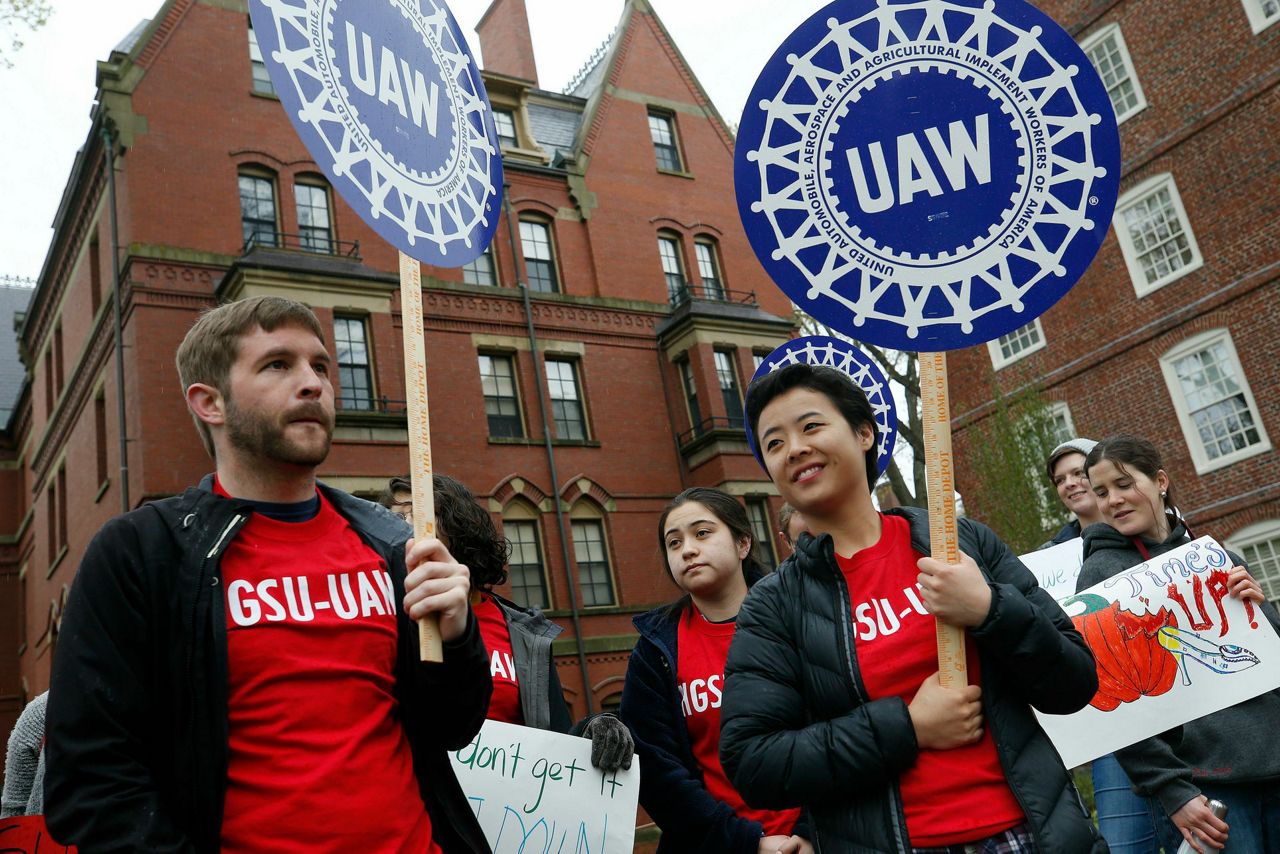 Harvard grad student union stages sit-in over labor dispute