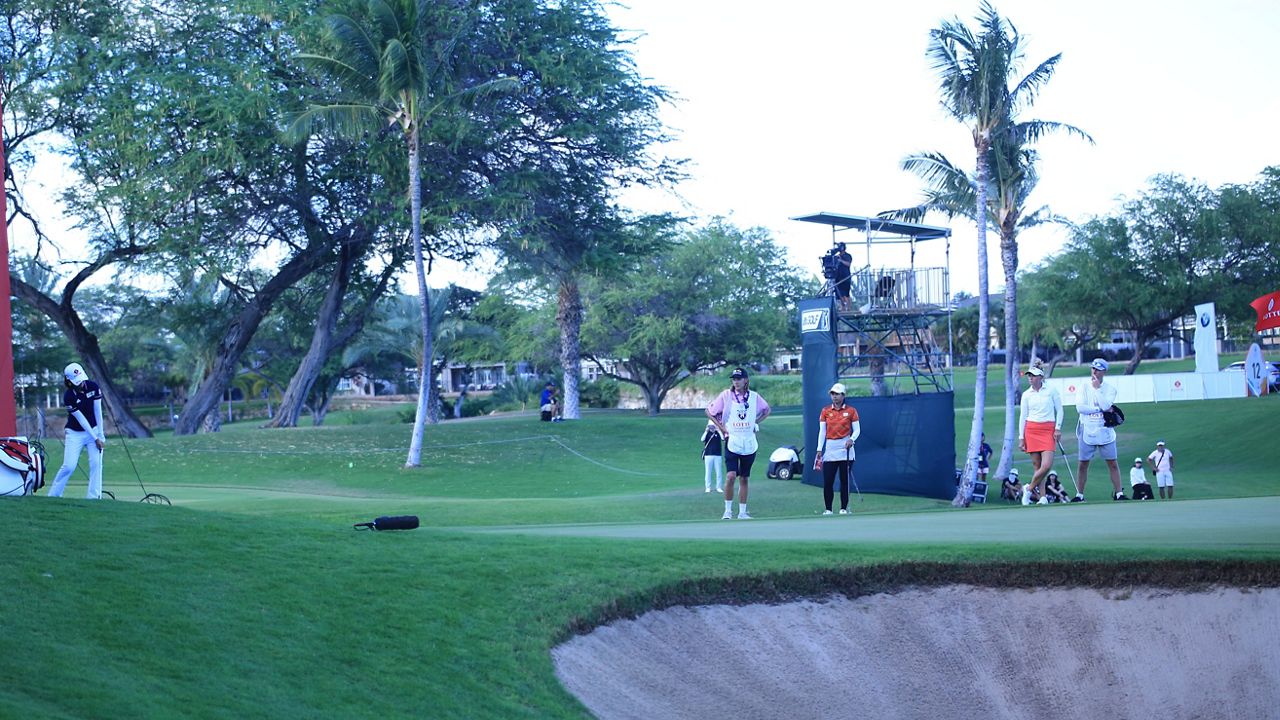 Hwang gets 1st career LPGA victory at Lotte Championship