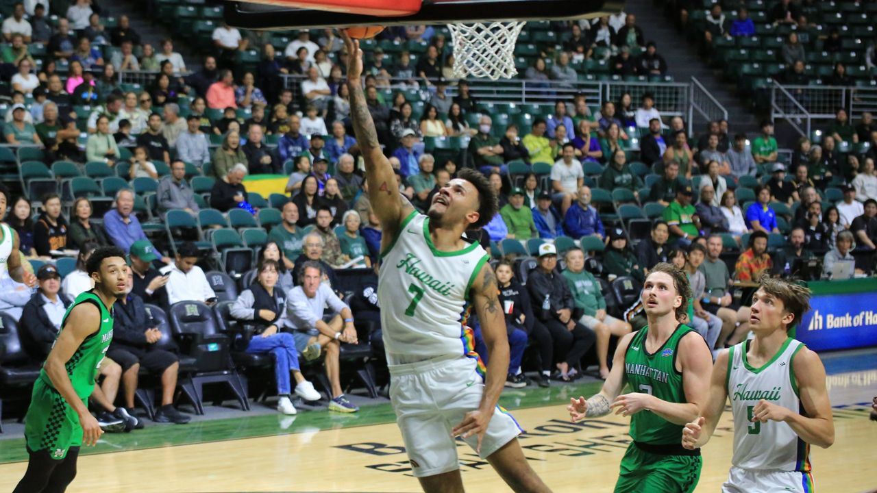 'Big Fish' Johnson, Hawaii basketball chomp Manhattan