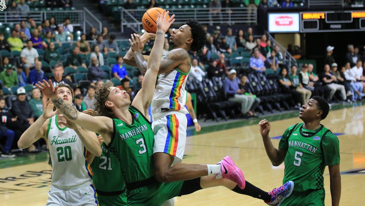'Big Fish' Johnson, Hawaii basketball chomp Manhattan