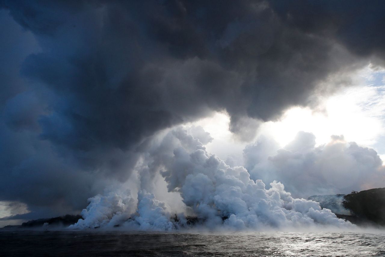 Lava flies through roof of Hawaii tour boat, injuring 13