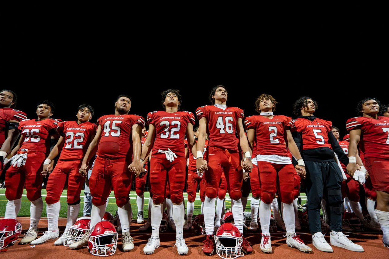 Football provides a homecoming and hope in Lahaina, where thousands of ...