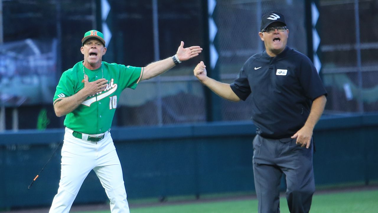 Hill tossed early, UH baseball falls late to Oregon State