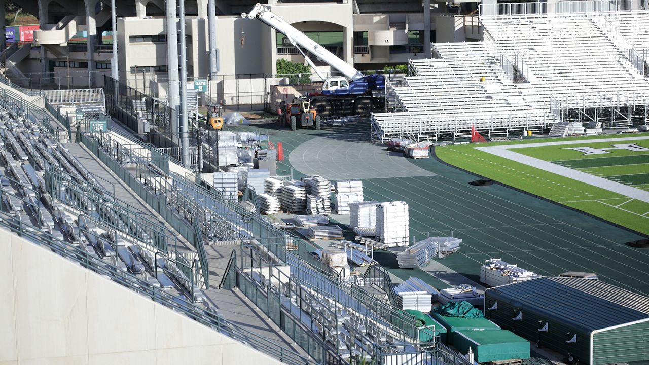 UH prepares for installation of Aloha Stadium video board