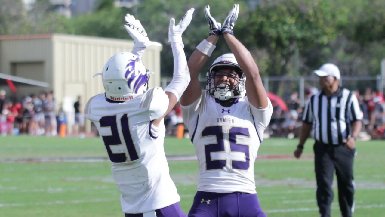 Damien football evens ILH season series with Iolani