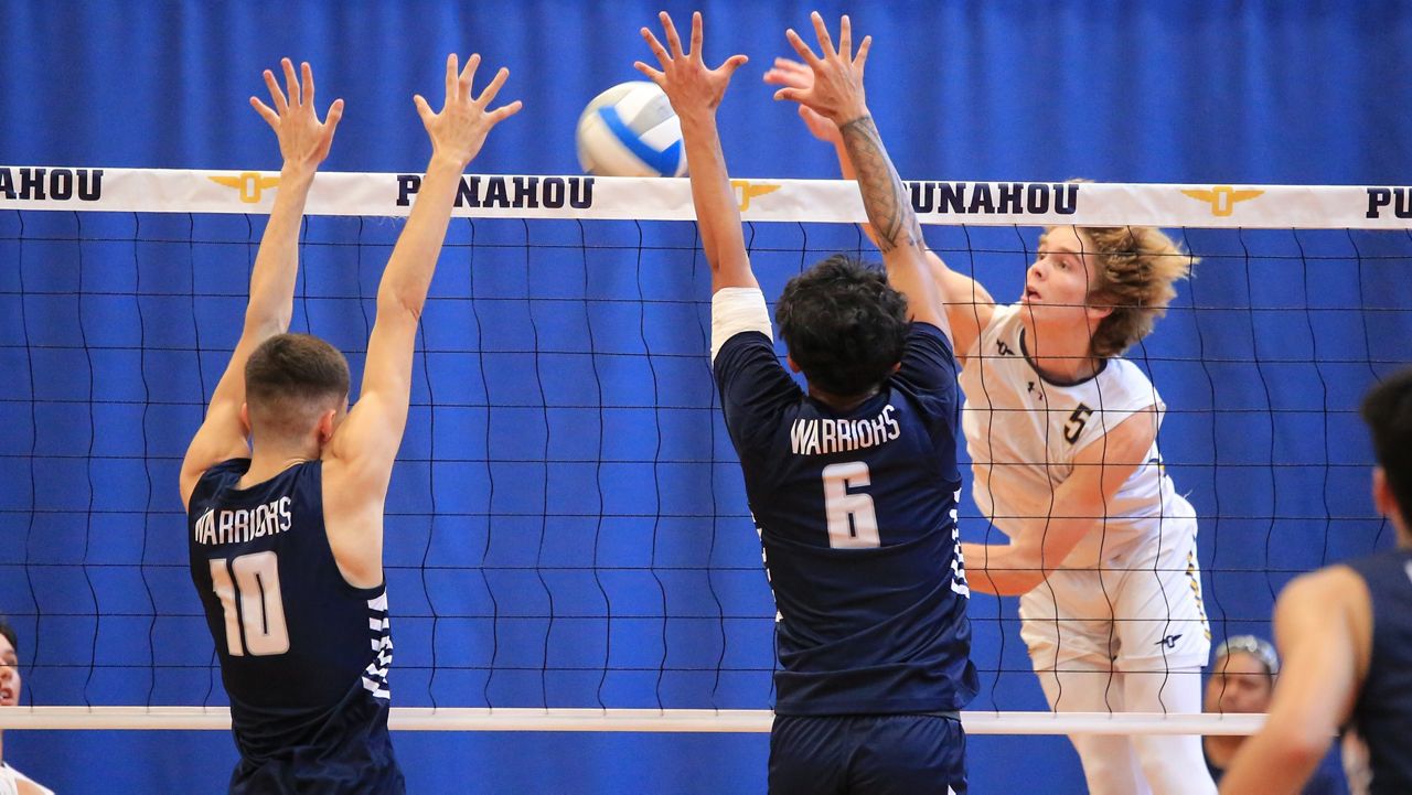 Punahou boys volleyball sweeps Kamehameha for state berth
