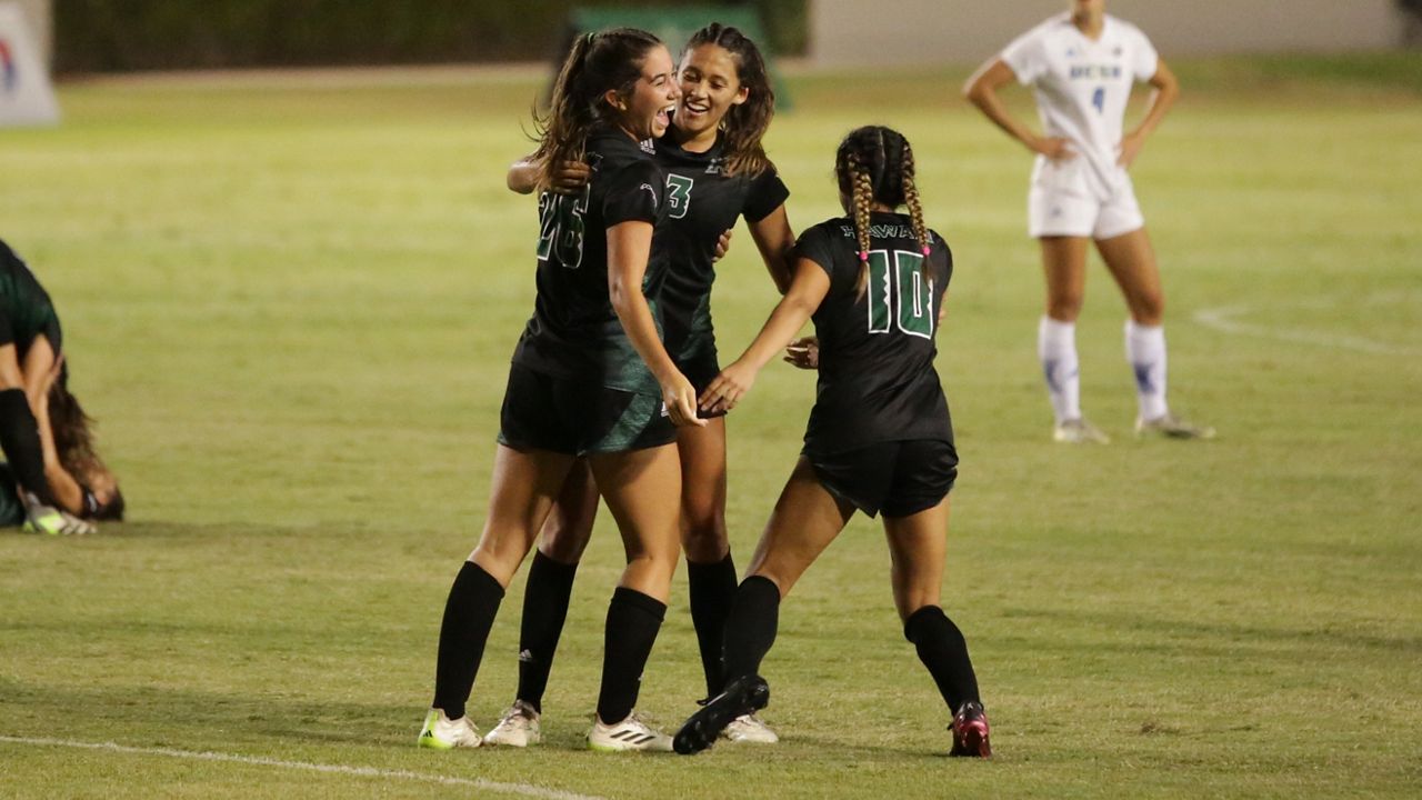 Hawaii soccer team beats UCSB, on cusp of tournament berth