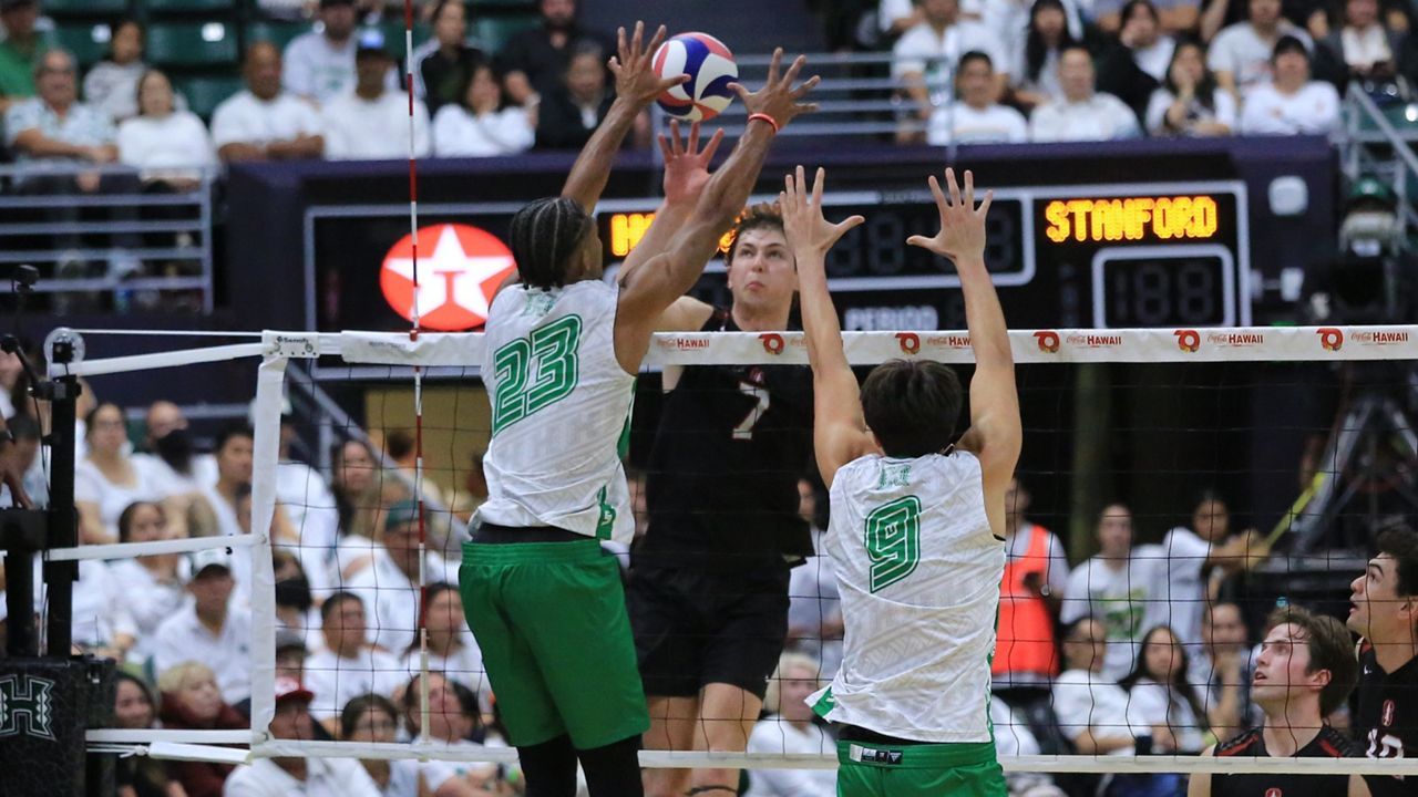 Evan Porter, Stanford deal Hawaii men's volleyball 1st loss