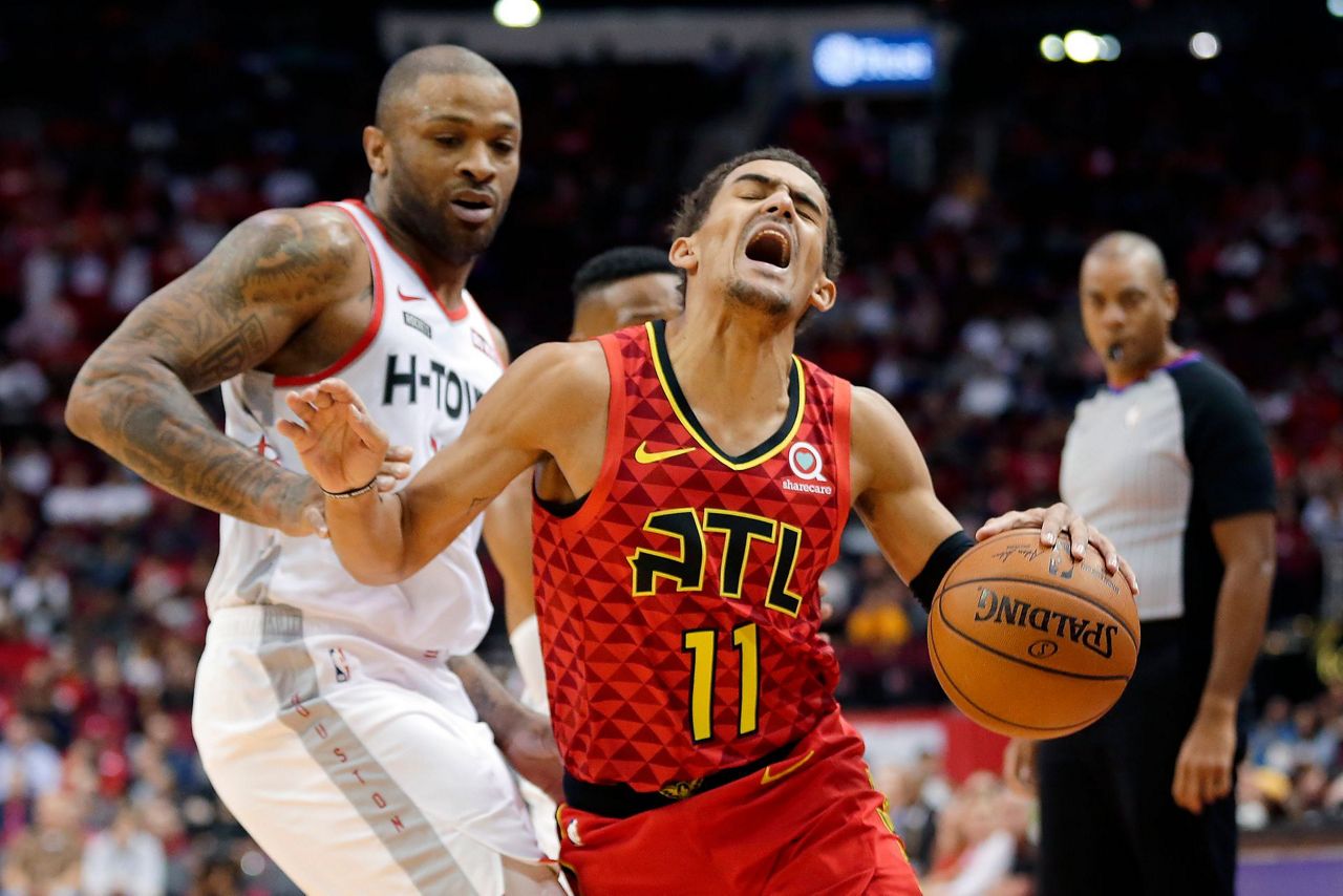 Harden scores 60 in 31 minutes, Rockets rout Hawks 158-111