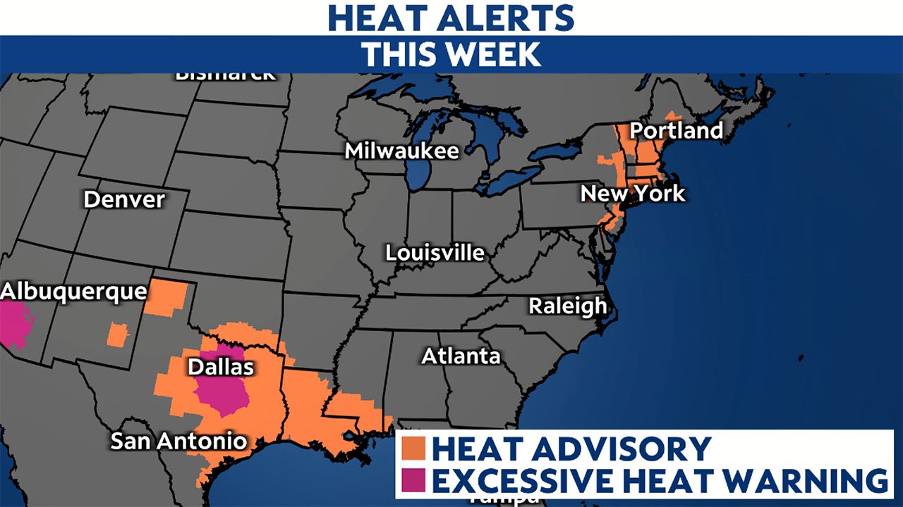 Scorching temperatures continue to affect parts of the U.S.
