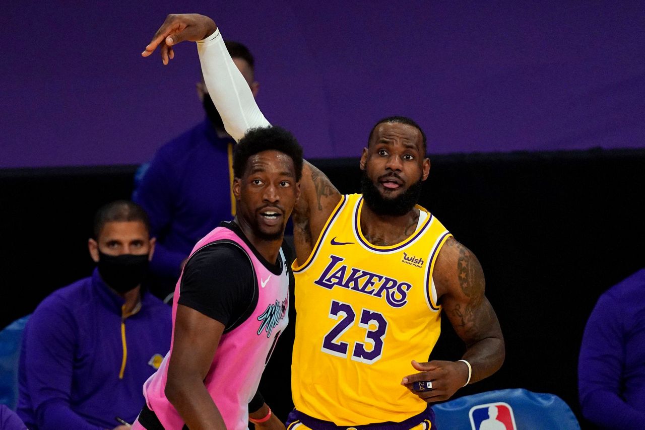 Heat hold off depleted Lakers 96-94 in NBA Finals rematch