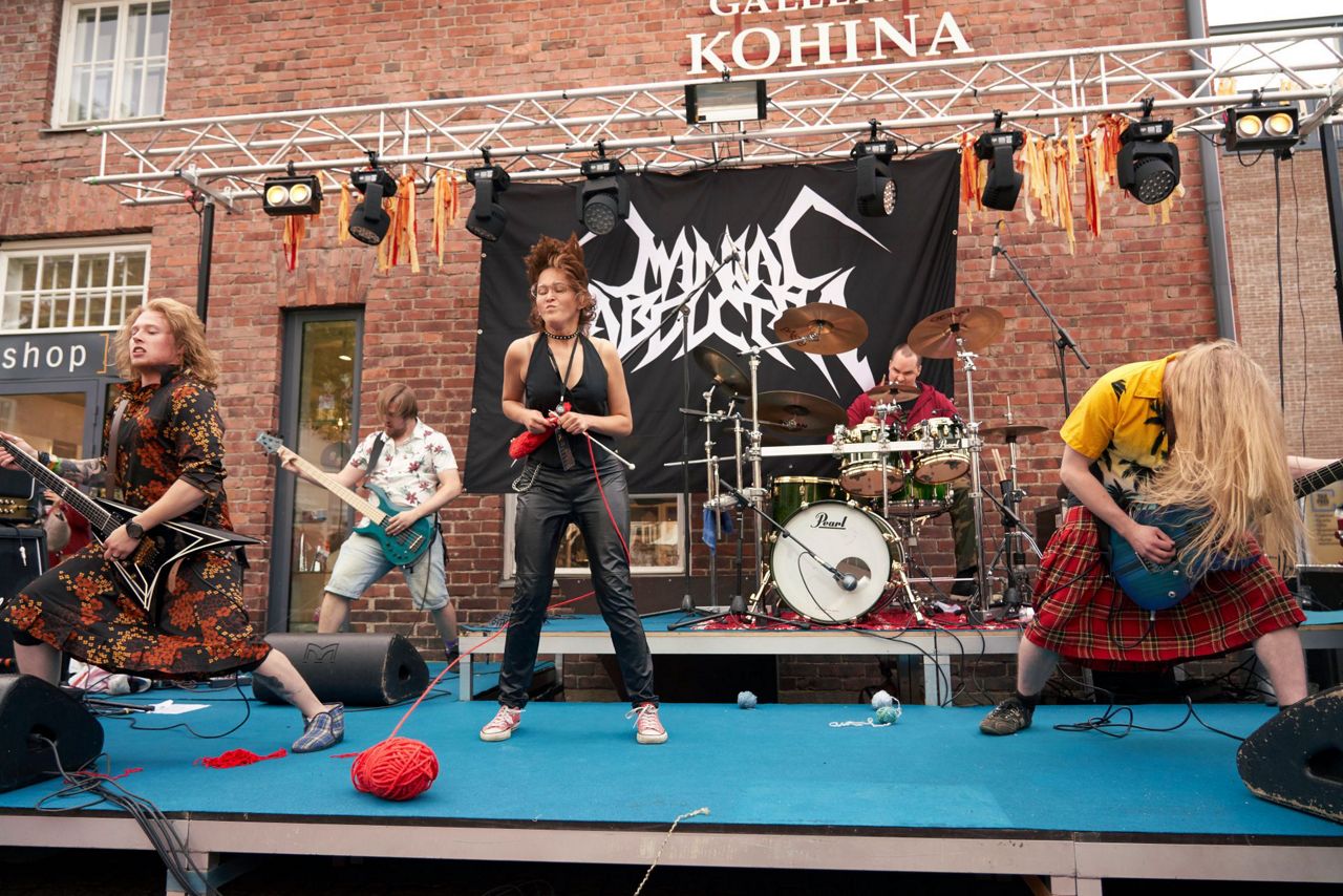 Purl jam: Finland hosts heavy metal knitting championship