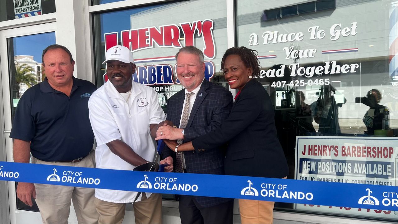 J Henry’s Barber shop reopens in Parramore
