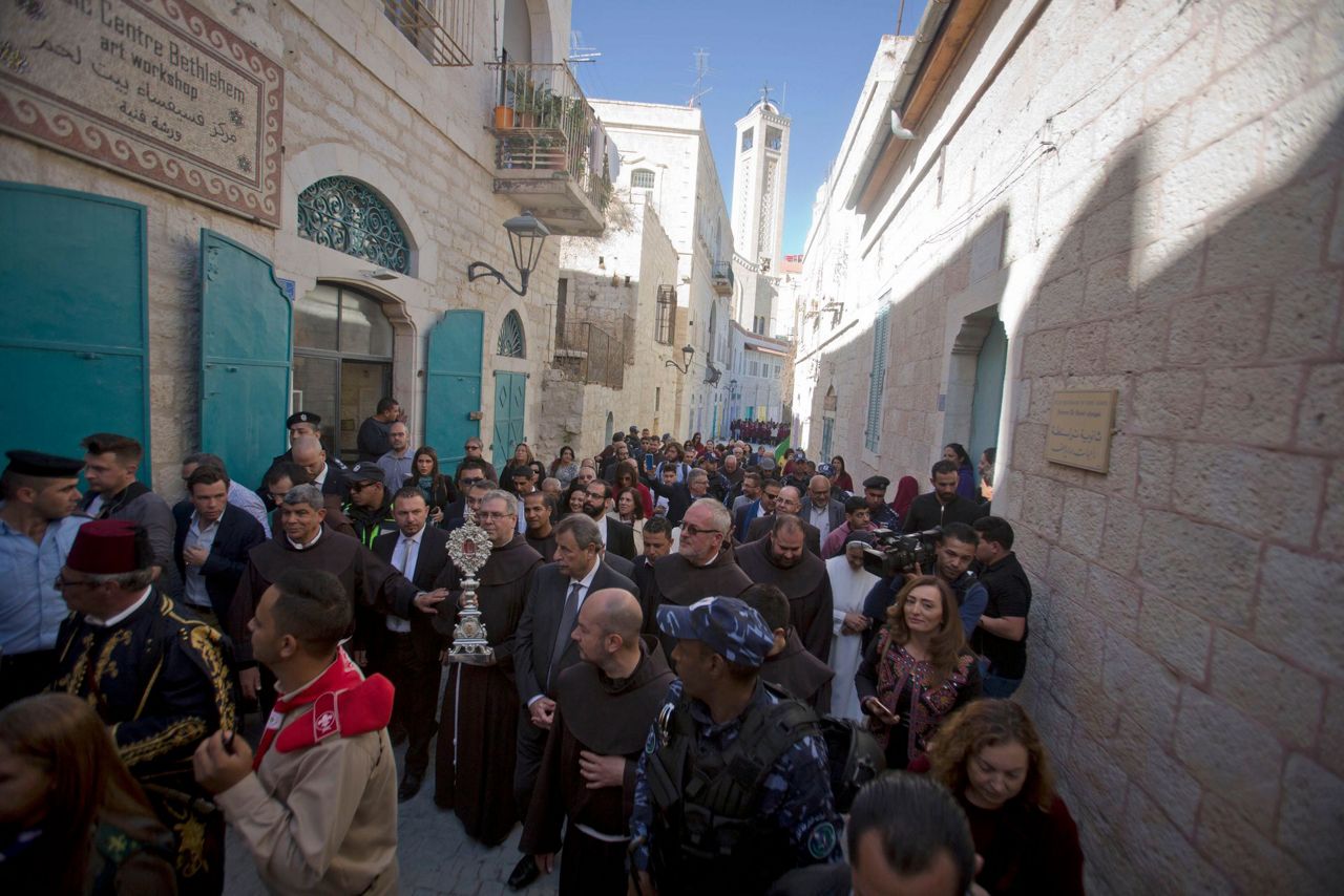 Relic from Jesus’ manger arrives at Bethlehem new home