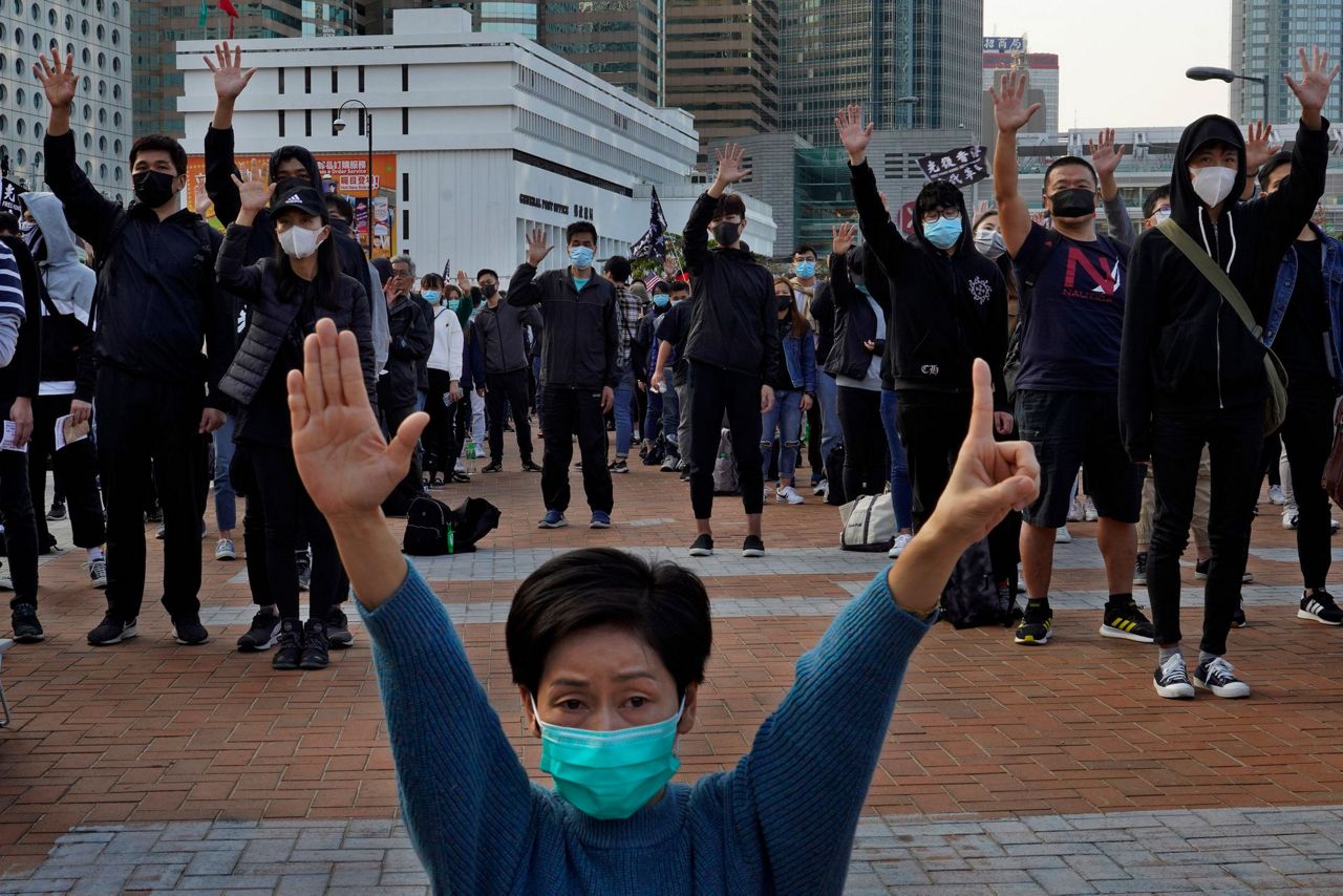 Hong Kong rally seeks international support for movement