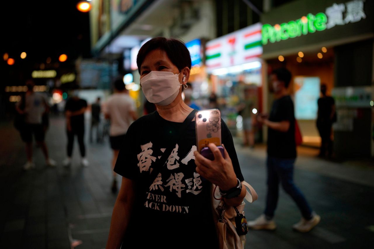 Police Patrol Hong Kong Park Amid Tiananmen Vigil Ban