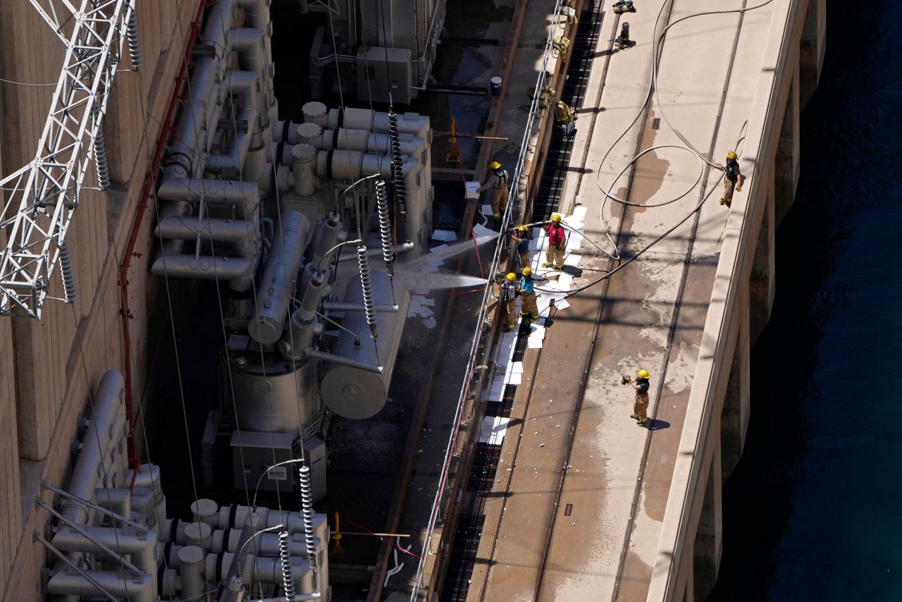 Fire, explosion reported at Hoover Dam
