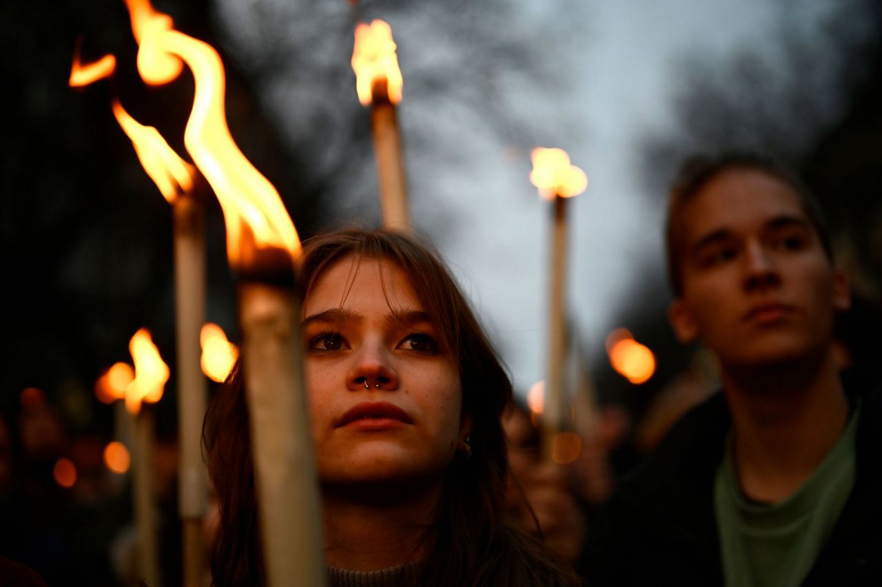 Students call for education reform in Hungary protest march