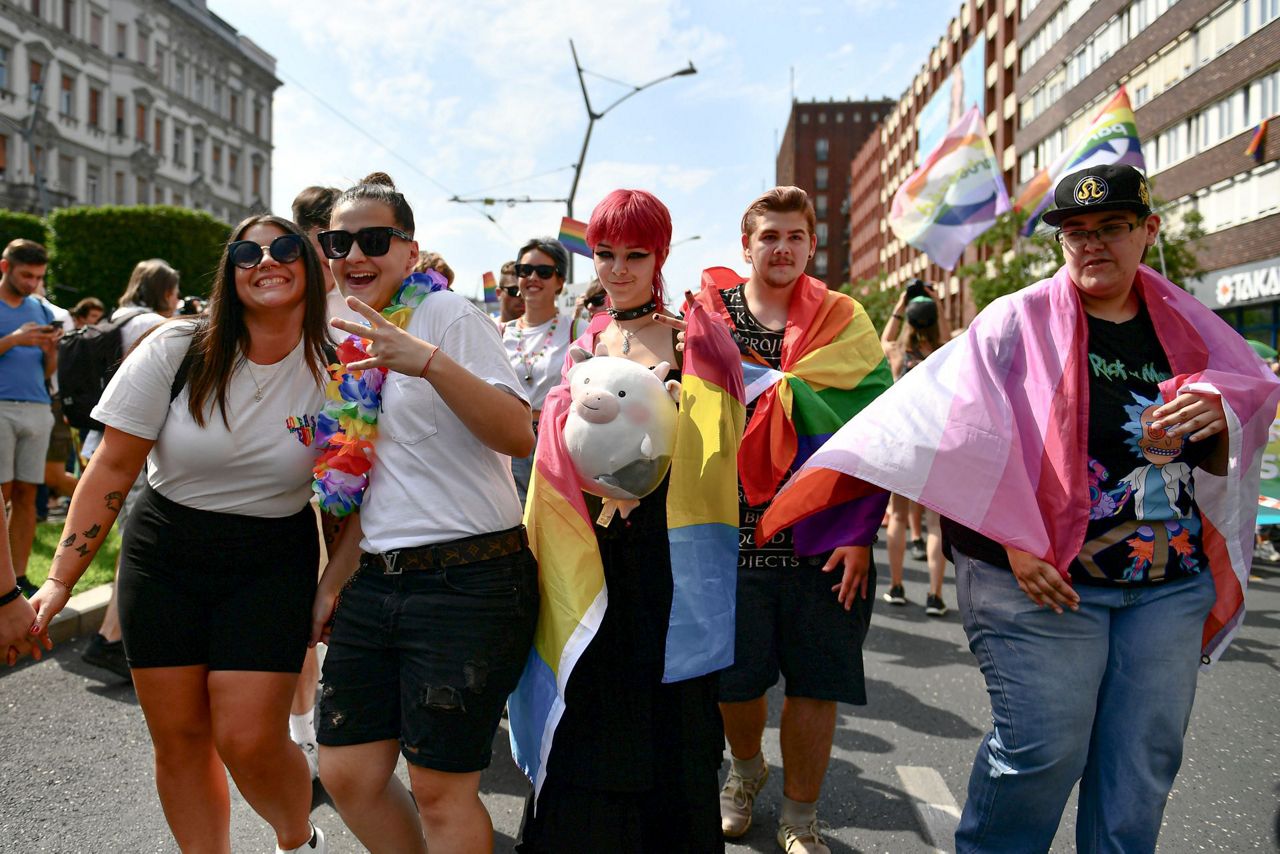 Thousands march in Hungary Pride parade to oppose LGBT law
