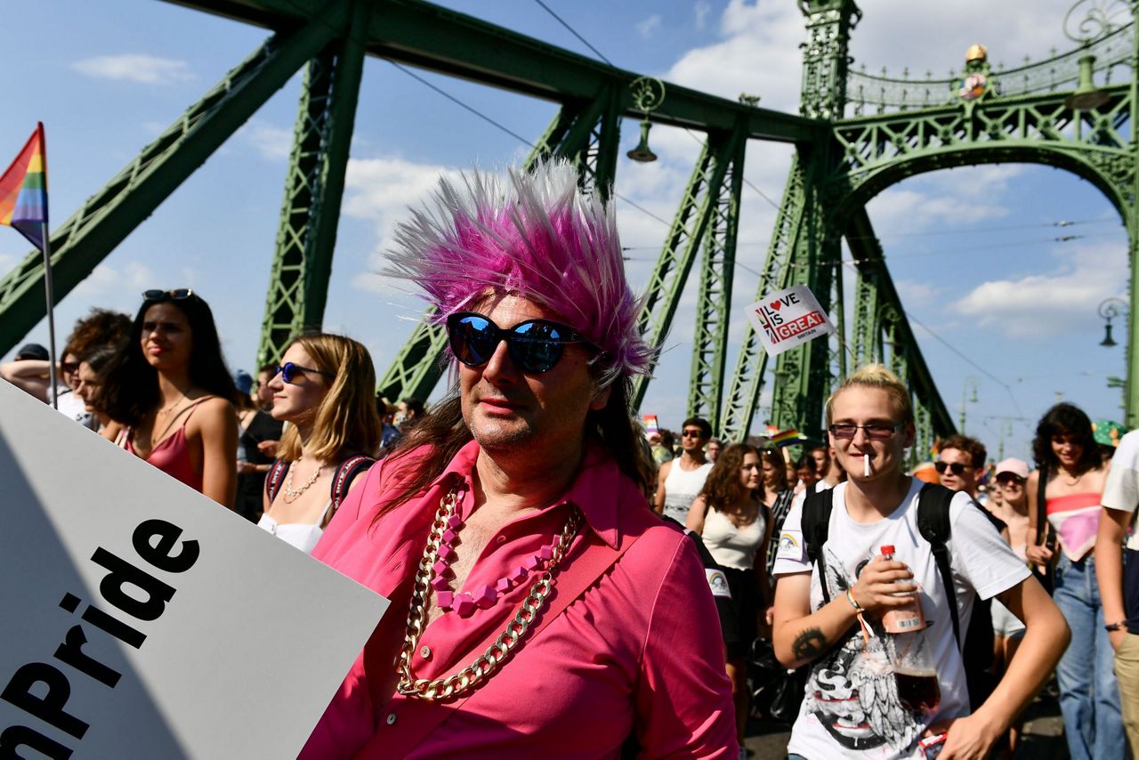 Thousands march in Hungary Pride parade to oppose LGBT law
