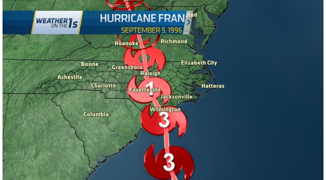 Hurricane Fran Radar