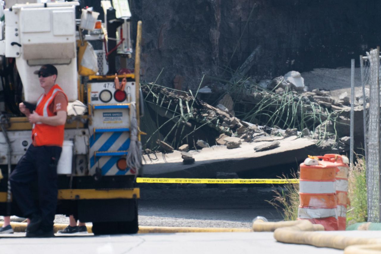 Fire under I-95 causes section to collapse, closing interstate in both ...