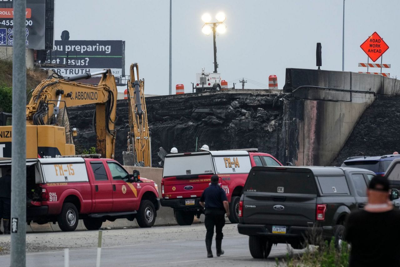 Long commutes start after part of I-95 collapses in Philadelphia ...