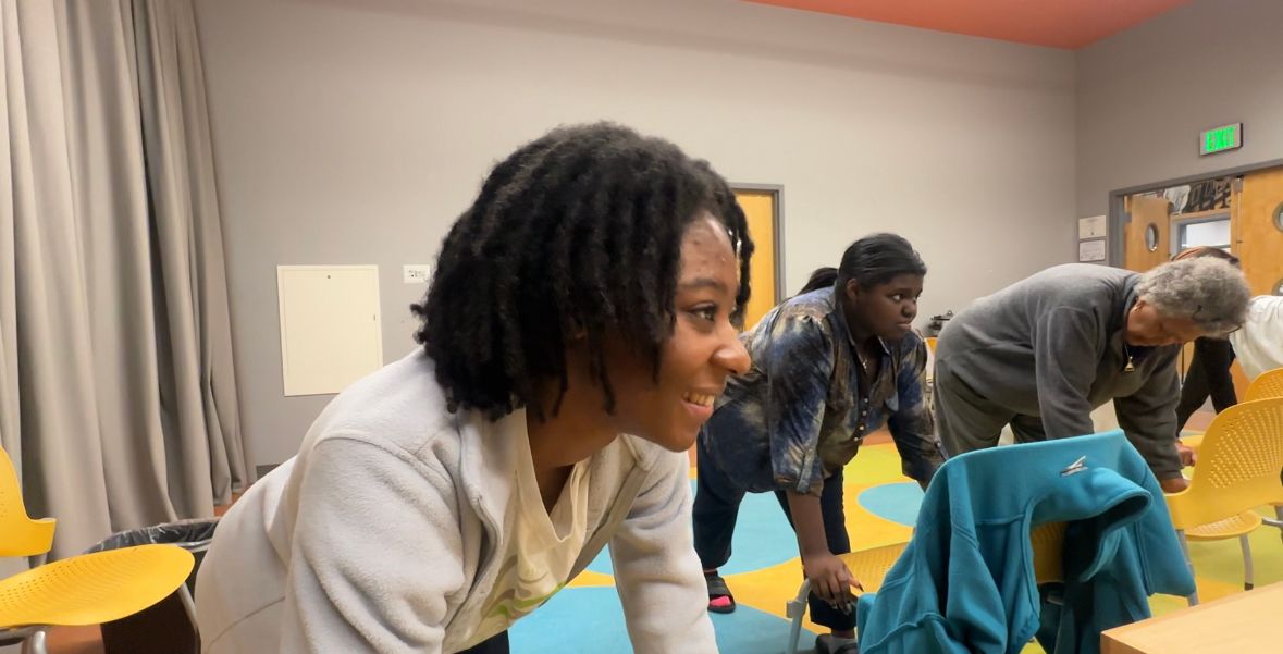 Youth trauma yoga class