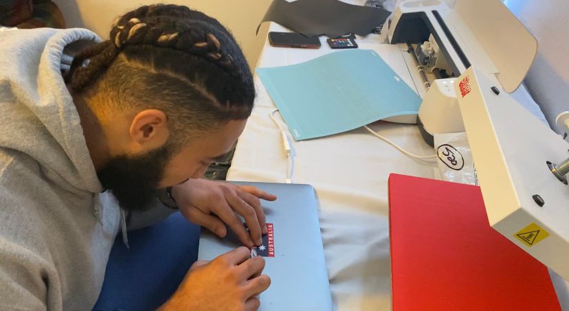 Student-athlete channels mental health journey into fashion